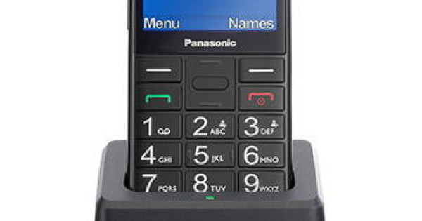 Telefon Mobil Panasonic KX-TU155 EXBN Single SIM, 2G, pentru seniori ...